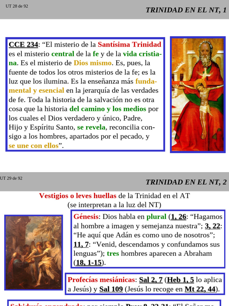 Uno y Trino 04 Trinidad en El NT | PDF | espíritu Santo | Jesús