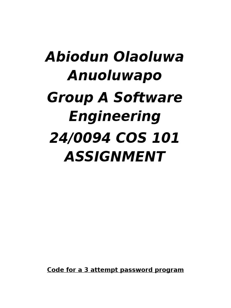 COS 101 ASSIGNMENT 2 | PDF