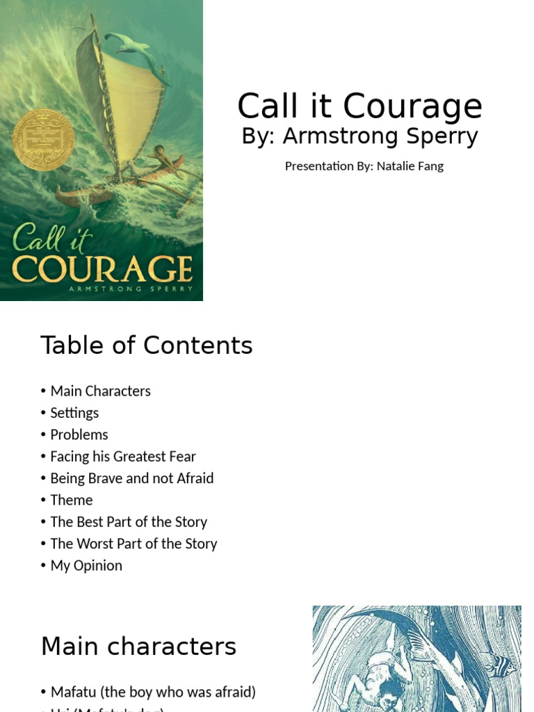 "Call it Courage: Overcoming Fear" | PDF
