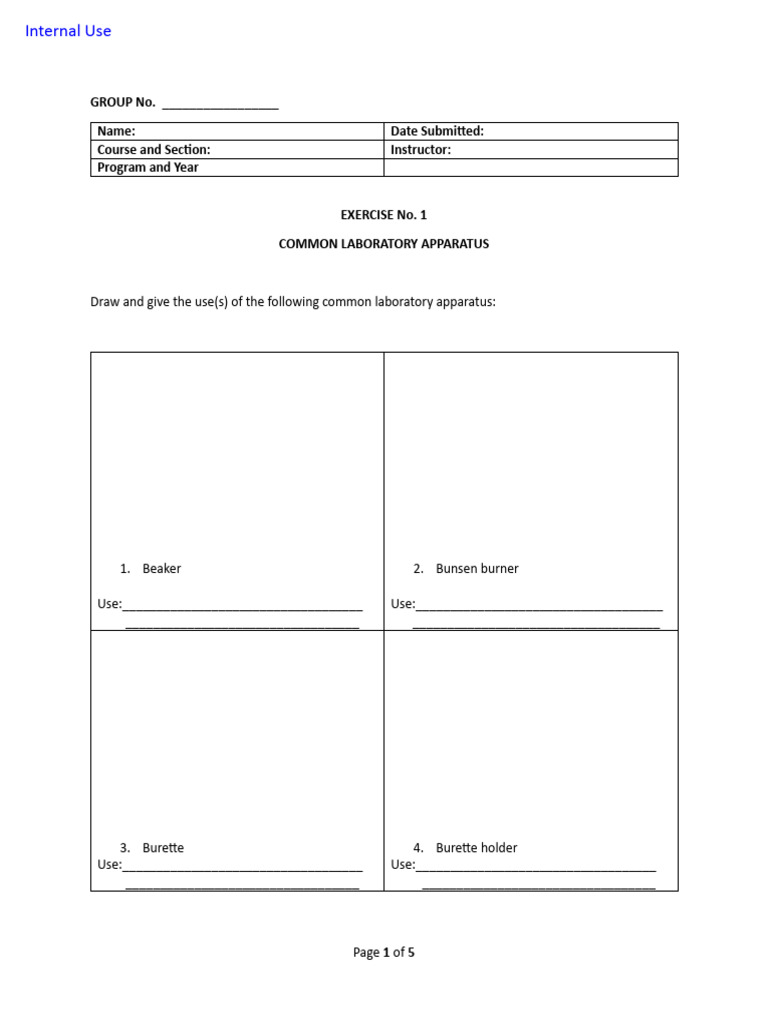 Common Laboratory Apparatus Guide | PDF | Laboratory Equipment
