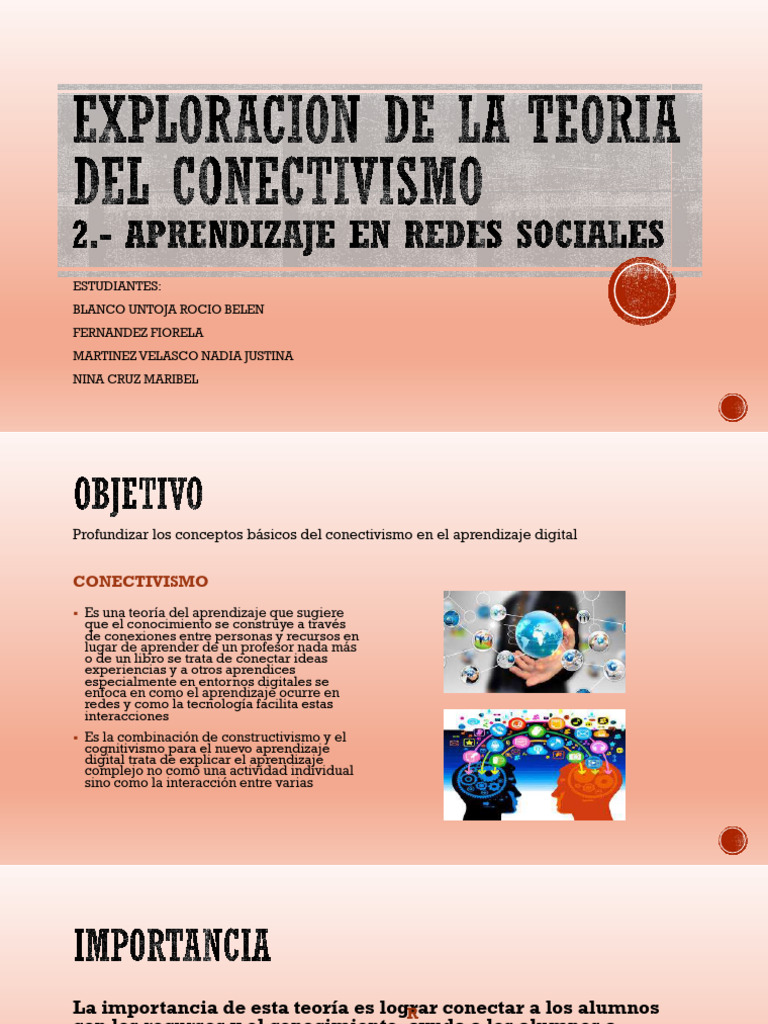 Exploracion de La Teoria Del Conectivismo | PDF