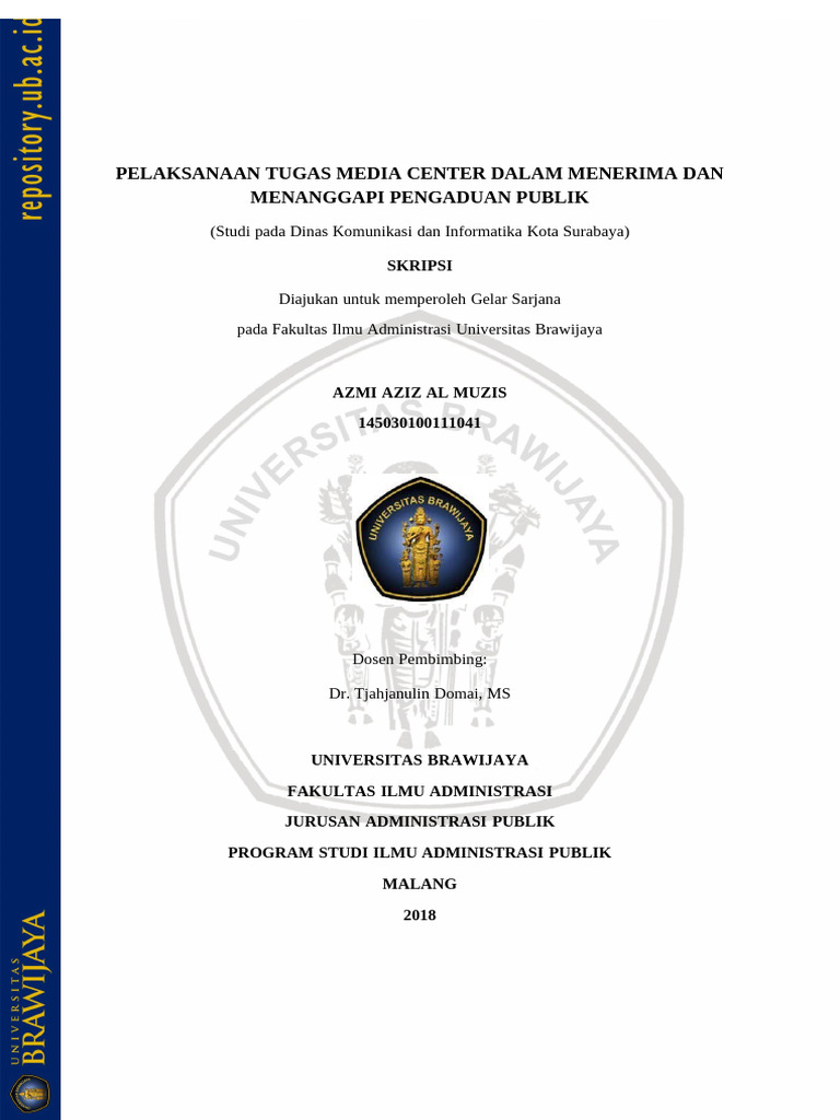 Azmi Aziz Al Muzis Contoh Tesis | PDF