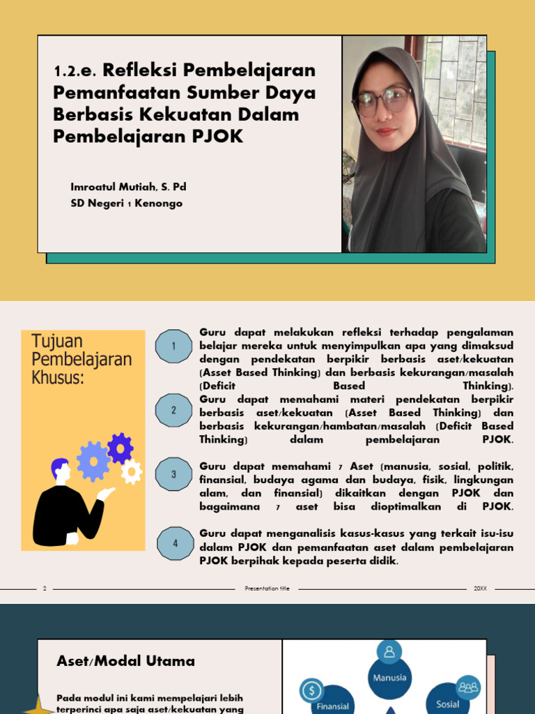 Refleksi Pembelajaran PJOK Berbasis Aset | PDF