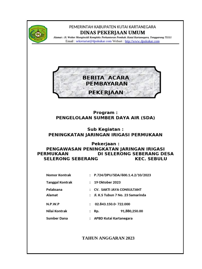 BA MC Pembayaran 100 | PDF