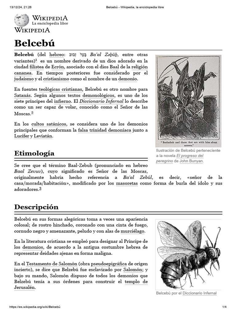 Significado y orígenes de Belcebú | PDF