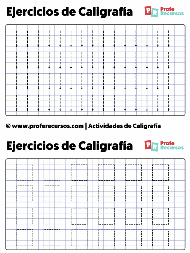 Ejercicios de Caligrafia | PDF