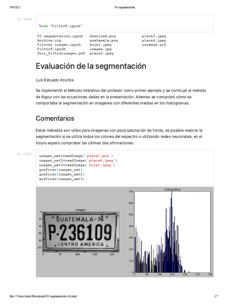 03 Segmentacion | PDF | Segmentación de imagen | Tecnología digital