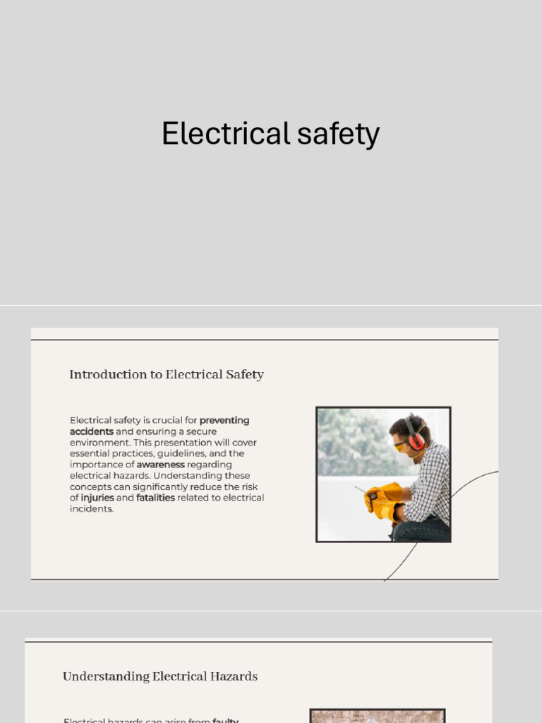 Electrical Safety | PDF