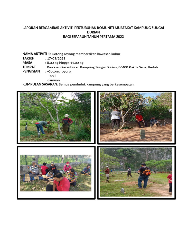 Laporan Bergambar PKMKSD | PDF