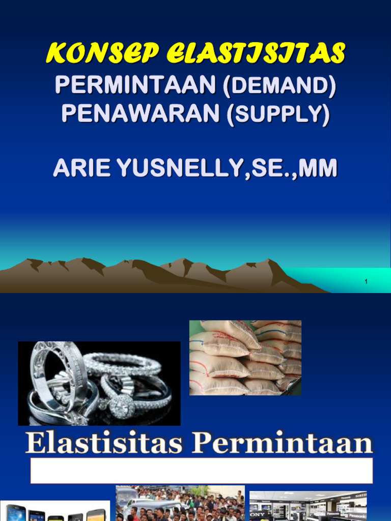 Elastisitas Supply & Demand Ok | PDF