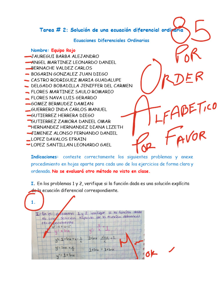 Tarea # 2 EDO MEC (ROJO) (R) | PDF