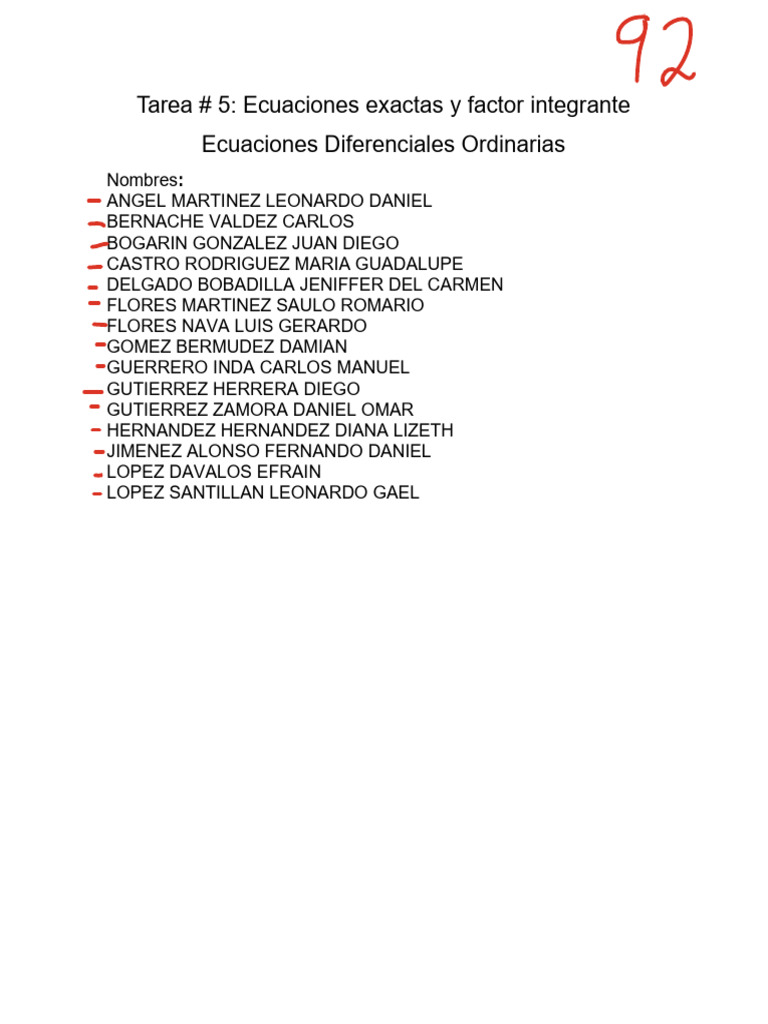Tarea # 5 EDO MEC (ROJO) (R) | PDF