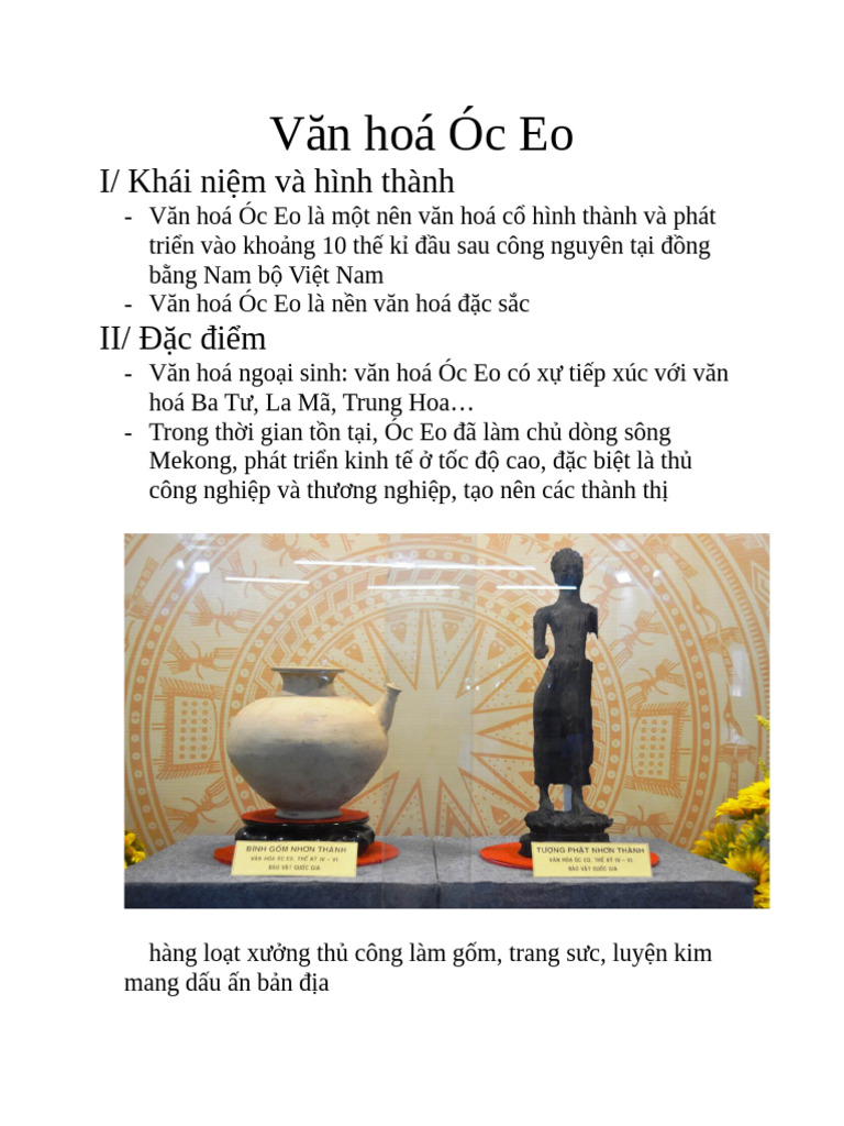 Văn Hoá Óc Eo | PDF