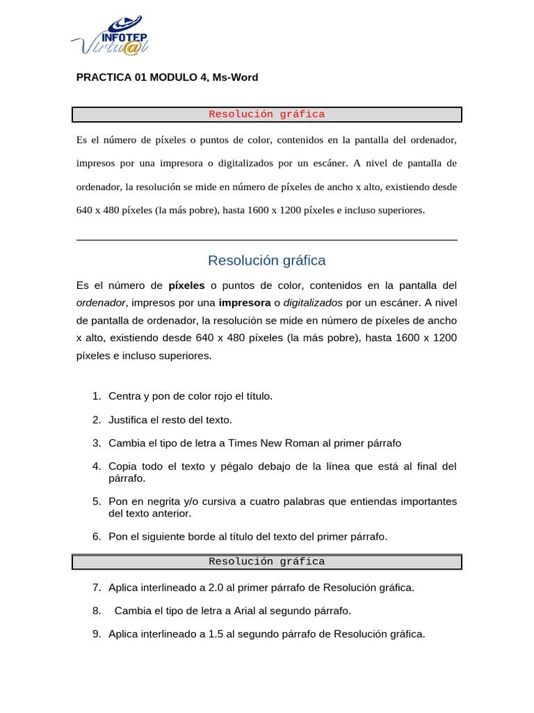 Actividad 1 Modulo 4 | PDF