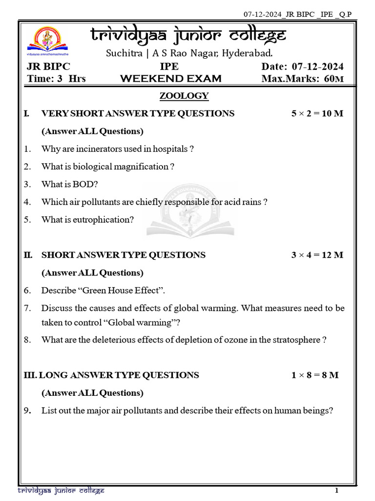 07-12-2024-JR BIPC_IPE_Q.P | PDF | Isomer | Chemistry