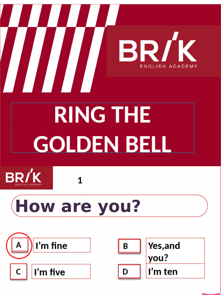Golden Bell Quiz for Vietnamese Students | PDF