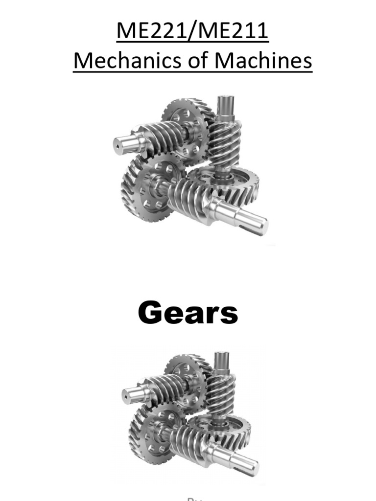 ME211 Gear Kinematics Gear Trains GR_4 | PDF | Gear | Classical Mechanics