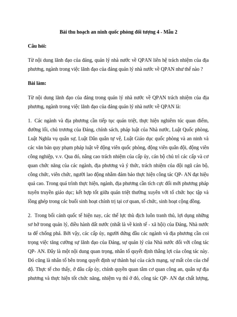 Bai Thu Hoach Mau 2 | PDF