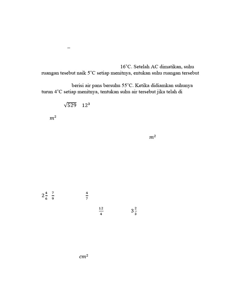 SOAL MATEMATIKA 1 | PDF