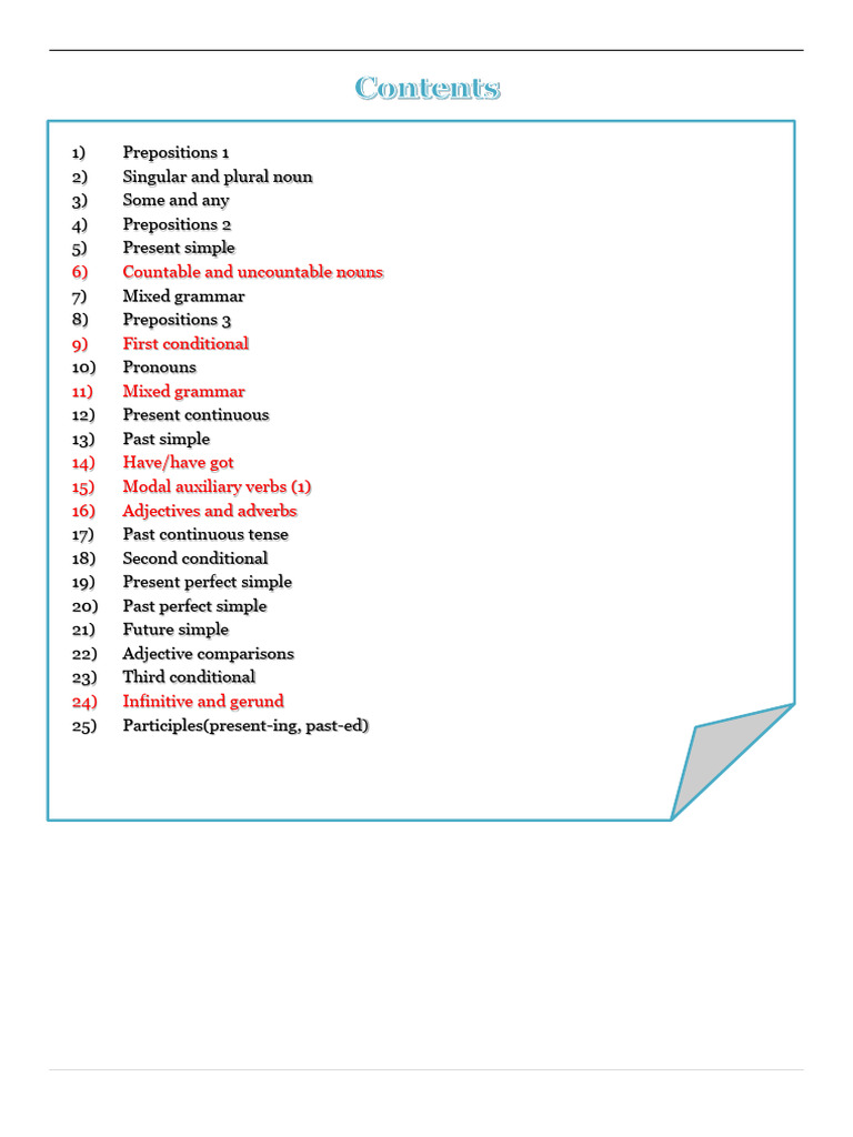 Basic Grammar Lessons 1-25 | PDF | Plural | Syntax