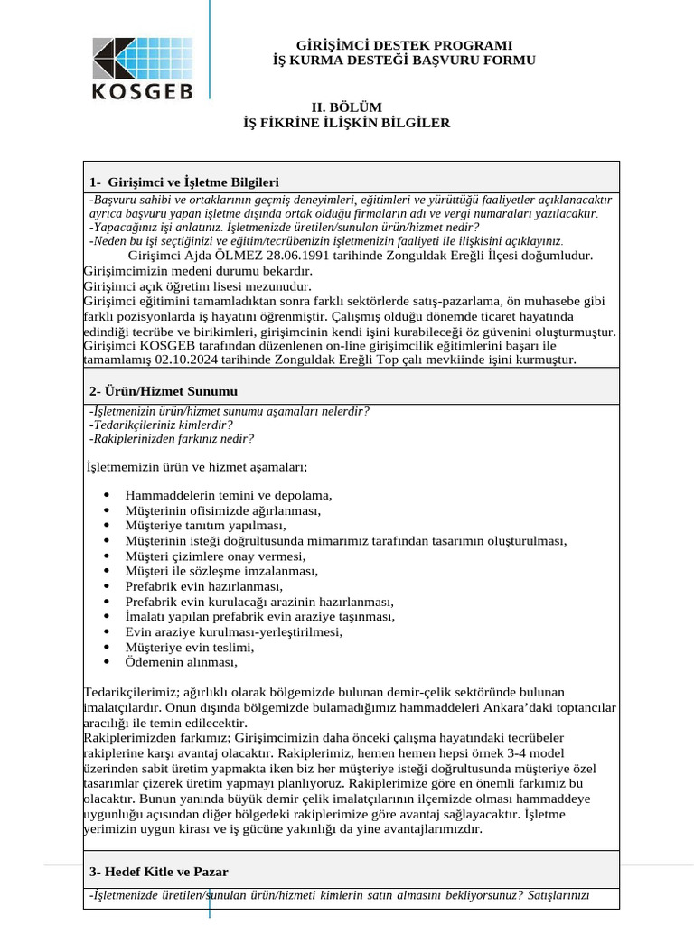 Prefabrik Ev Projesi | PDF