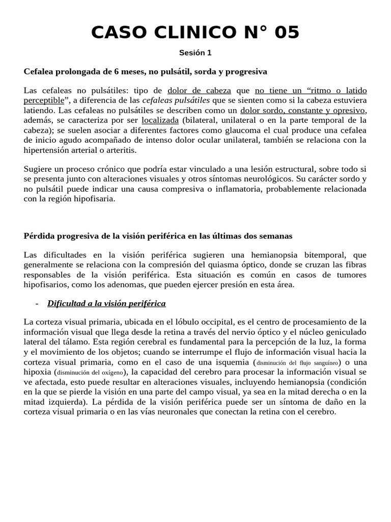 CASO CLINICO N 5 Abp | PDF | Hipotiroidismo | Glándula pituitaria