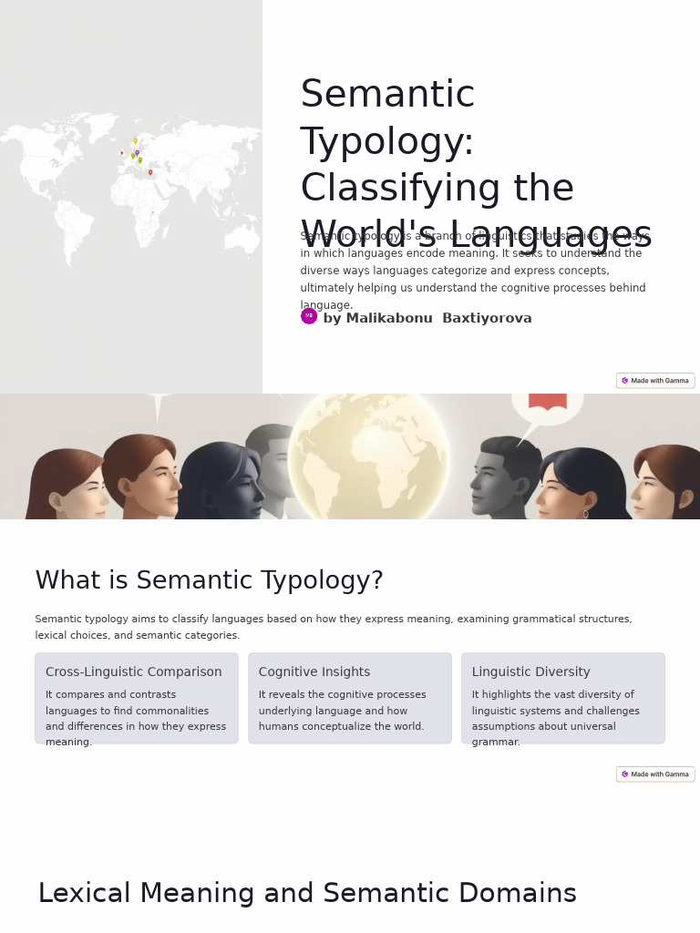 Semantic Typology Classifying The Worlds Languages | PDF | Semantics ...