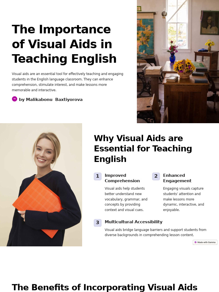The Importance of Visual Aids in Teaching English | PDF | Learning | Reading Comprehension
