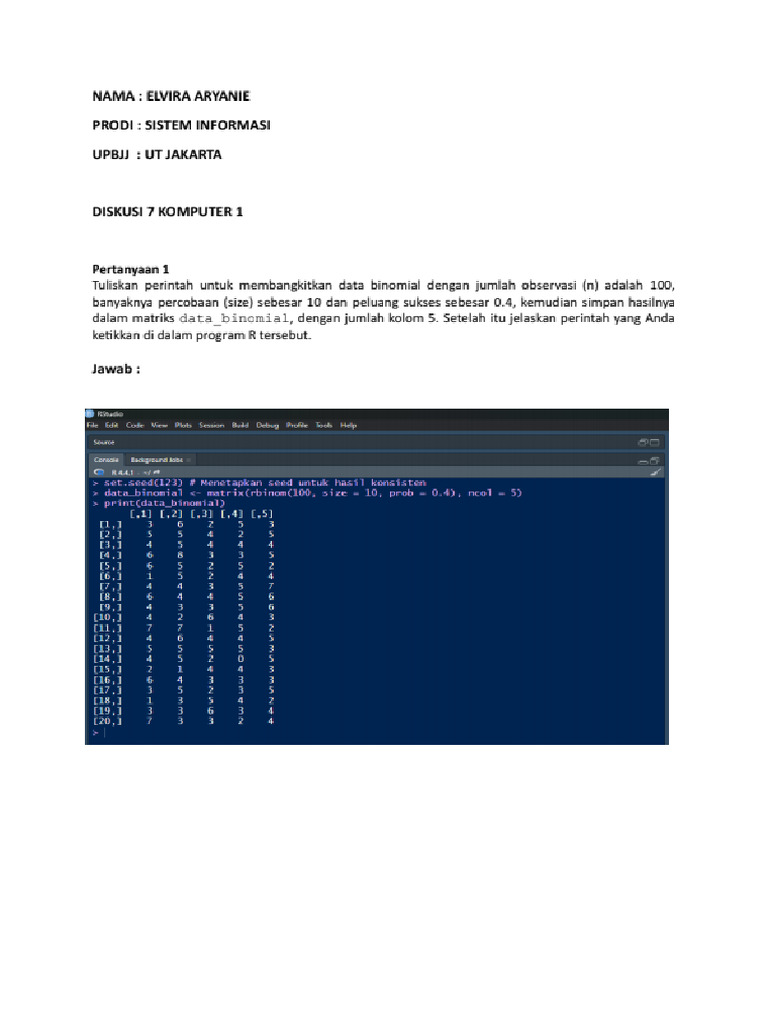 Diskusi 7 Komputer | PDF