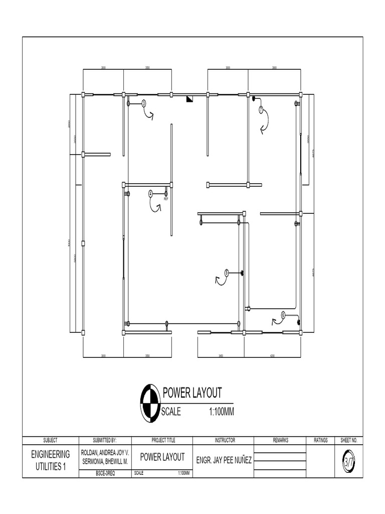 Engineering Utilities 1 Power Layout | PDF