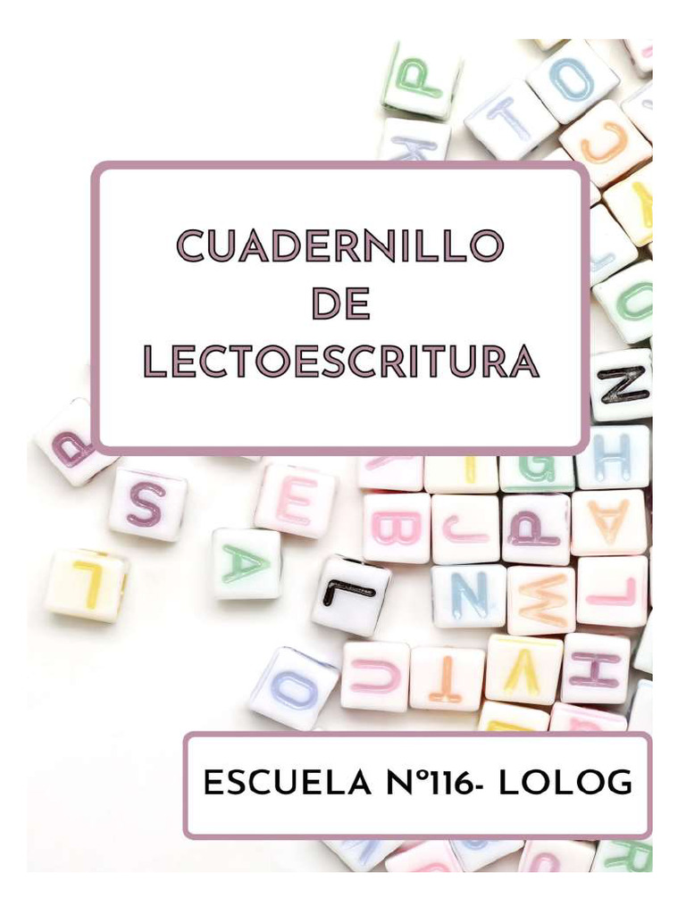 Cuadernillo de Lectoescritura | PDF | Vocal | Fonética