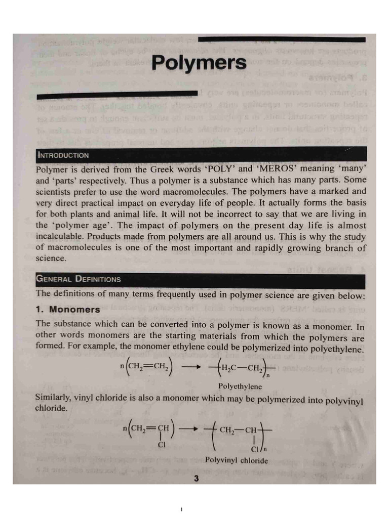 polymer -1 | PDF