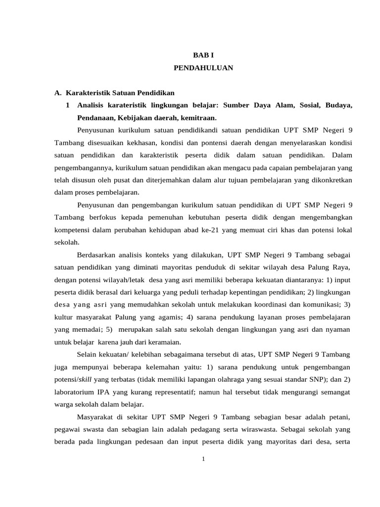 Isi Kosp 2024-2025 SMPN 9 Tambang | PDF