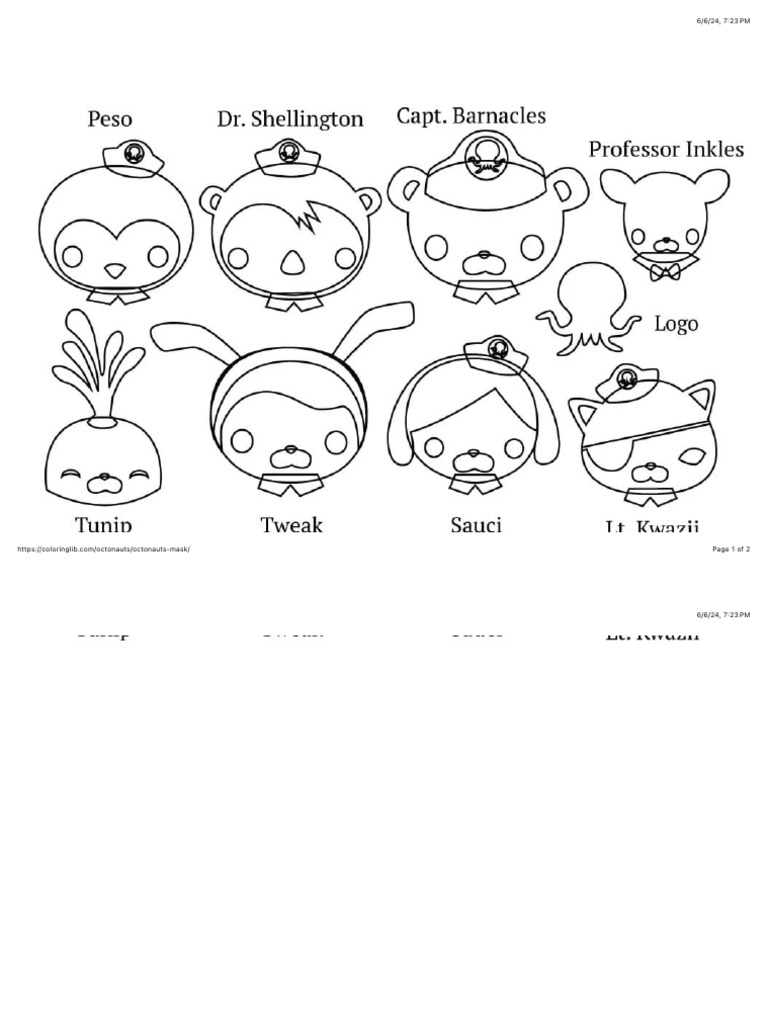 Octonauts Masks | PDF
