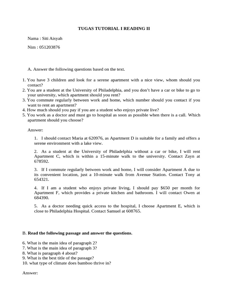 2.1 Tugas Tutorial i Reading II | PDF | Natural Environment