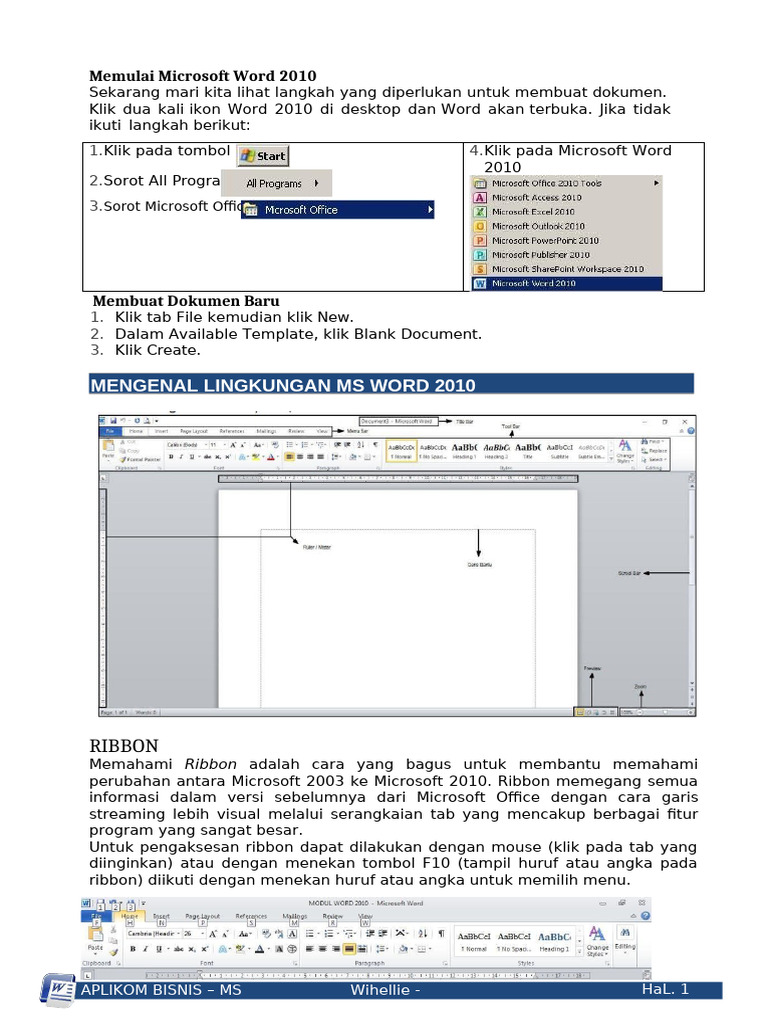 Microsoft Office 2010 - Word | PDF