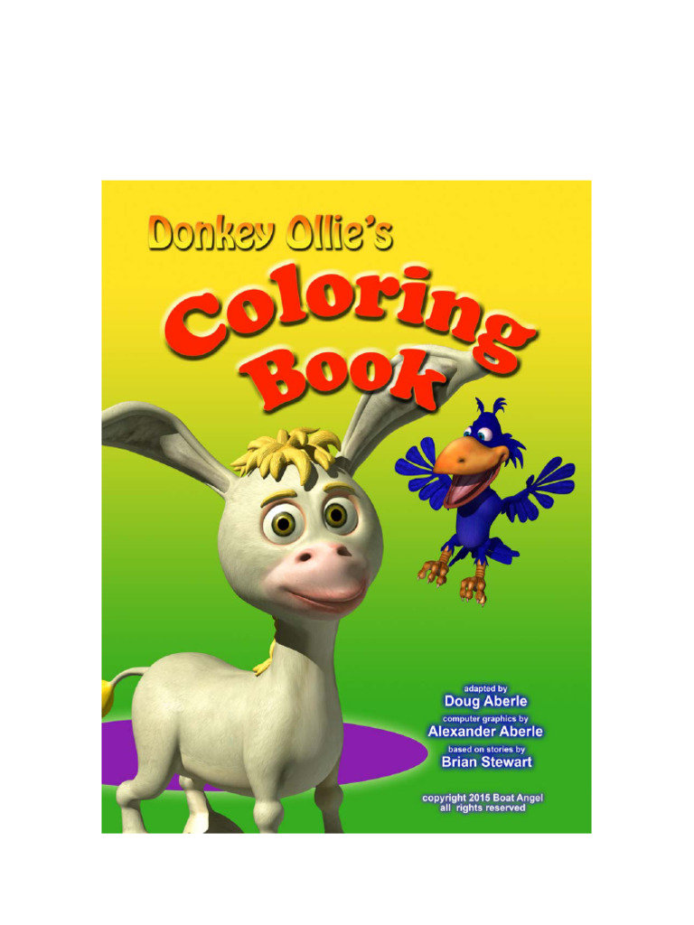 Donkey Ollie Coloring Book Part 1 | PDF