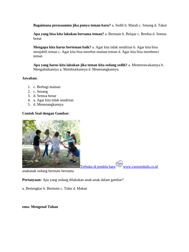 Soal Sumatif Ganjil Kelas 1 2024 | PDF