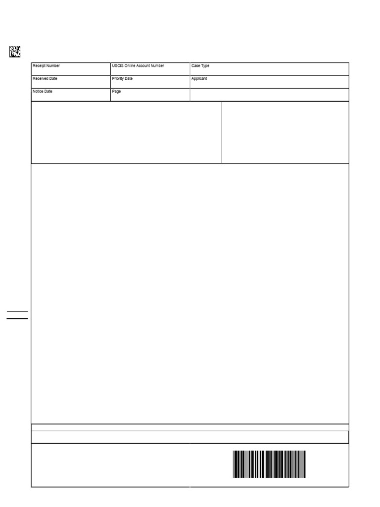 Receipt Notice (1) | PDF | United States Citizenship And Immigration ...