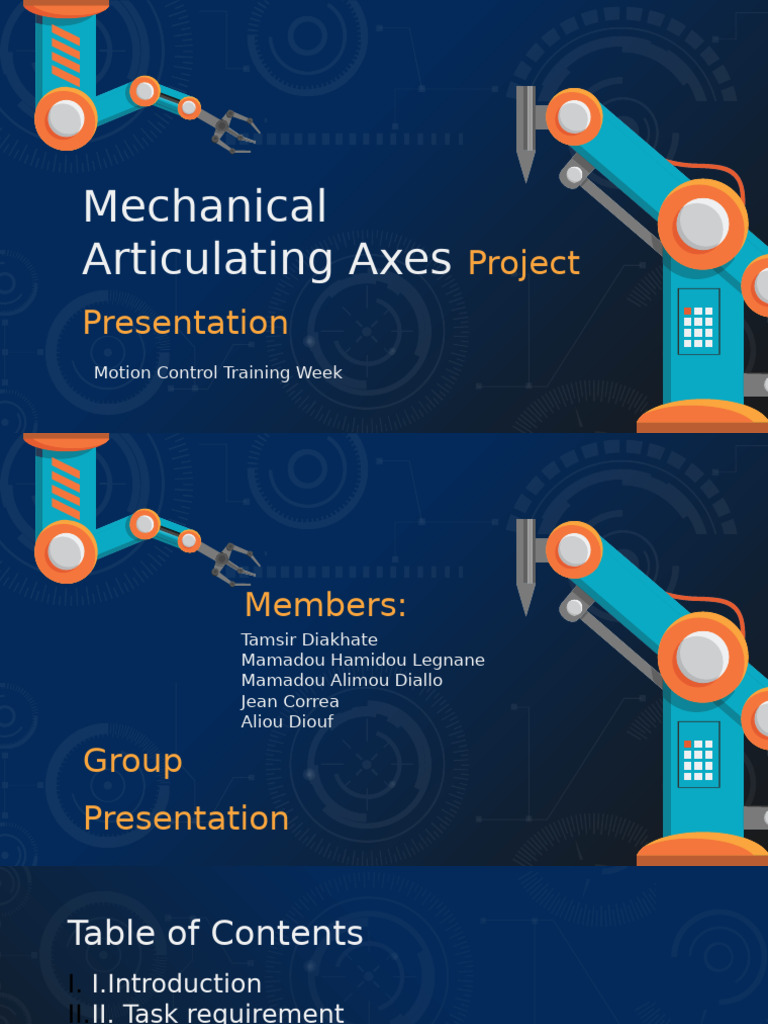 Mechanical Articulating Axes Project Proposal by Slidesgo - Inserted | PDF | Debugging | Software