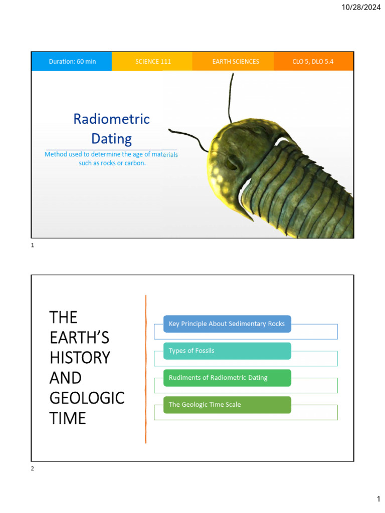 Radiometric Dating ........... Ehduduejen | PDF | Radioactive Decay ...