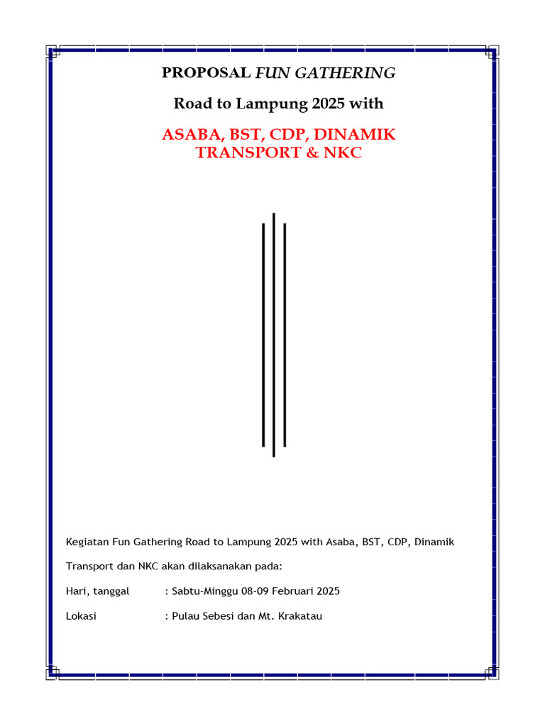 Proposal FUN Gathering 2025 | PDF