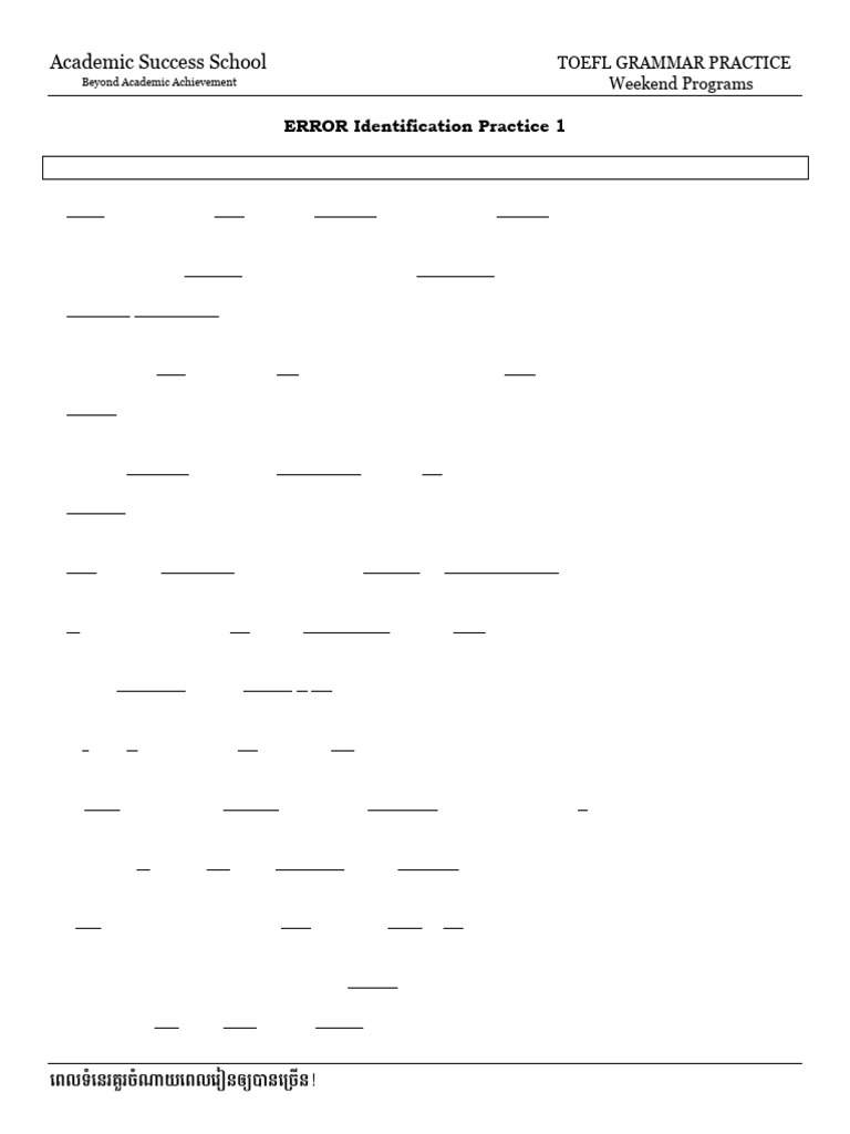 Error Identification Practice LEVEL 2 | PDF | Planets | Solar System