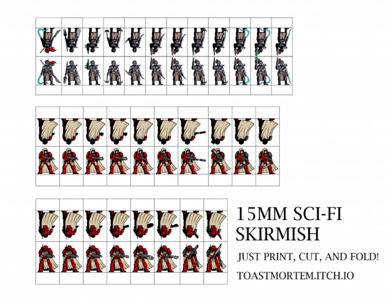 15mm Scifi Paper Minis | PDF