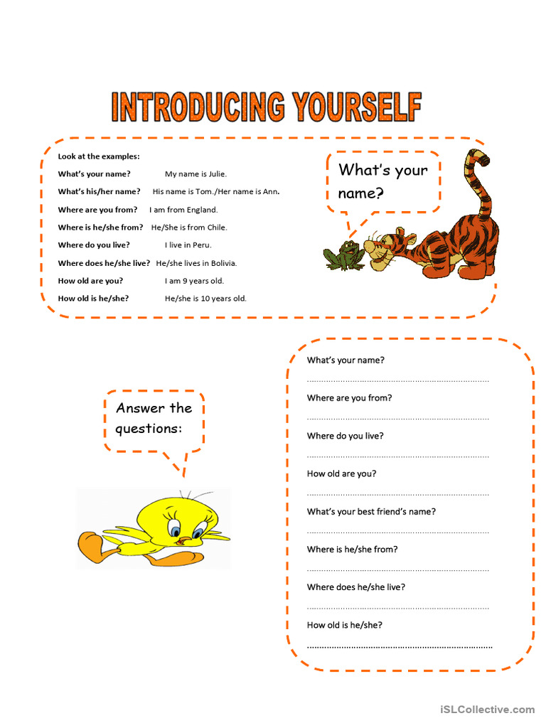 introducing yourself | PDF | Latin America | South America