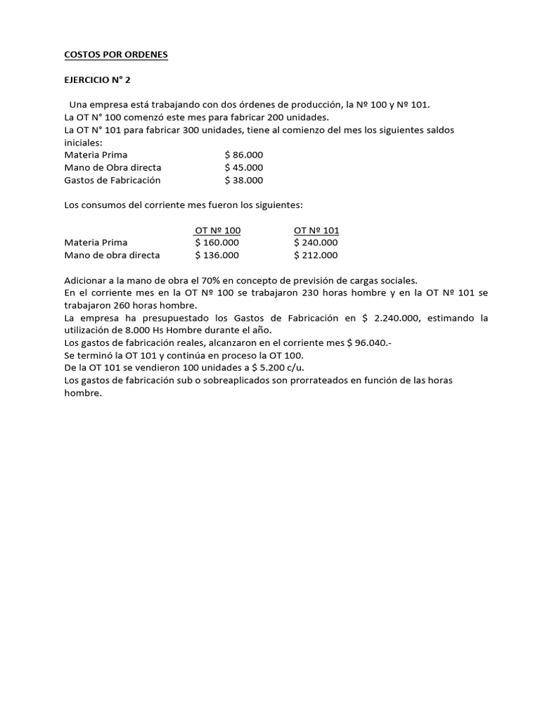 Ejercicio N° 2 | PDF