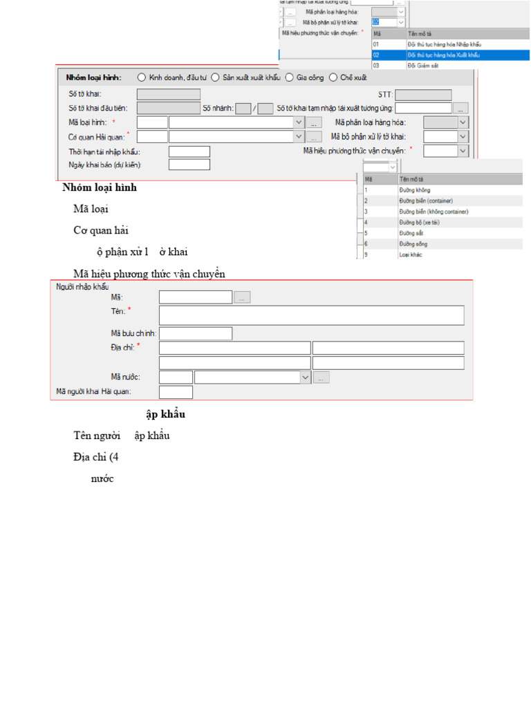 Danh Muc Khai Ecus XK | PDF