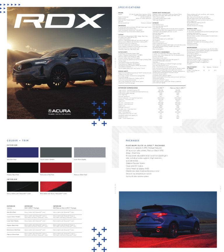 23MY RDX EBrochure en Final HiRes | PDF | Airbag | Vehicles