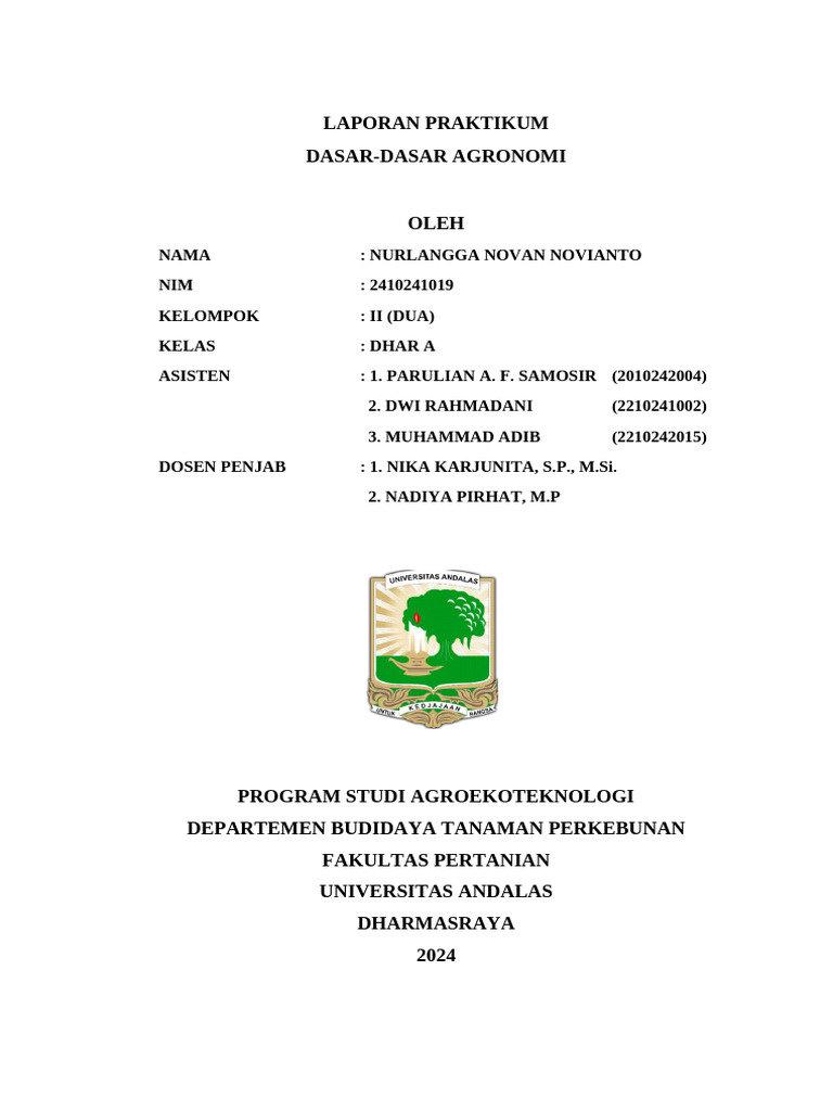 Cover Dan Lembar Pengesahan | PDF