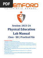 Practical File 2024 Physical Education Class 12 | PDF